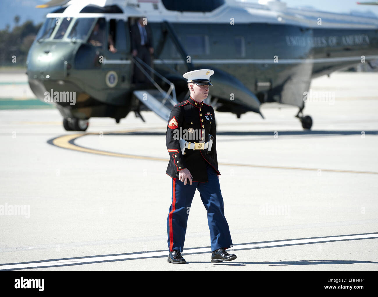 Los Angeles, California, USA. 12th Mar, 2015. The Marine Corps' HMX-1 ...