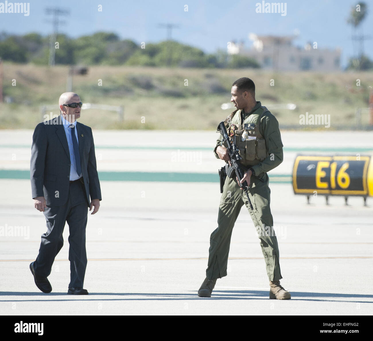 Los Angeles, California, USA. 12th Mar, 2015. The Marine Corps' HMX-1 ...