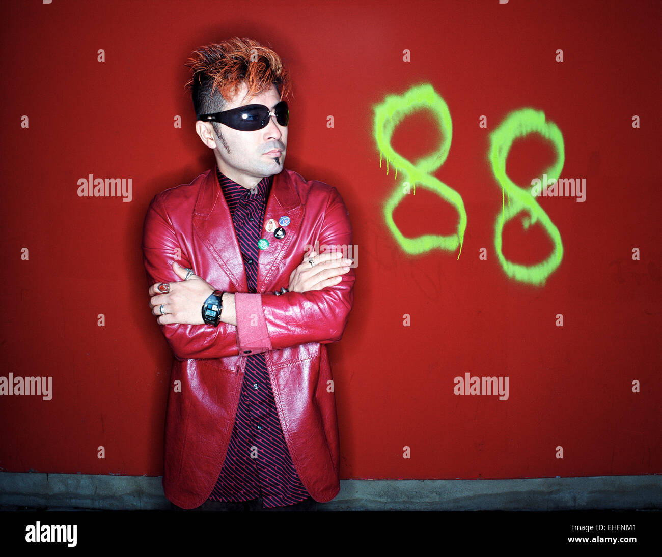Portrait of DJ Tsuyoshi from the band Joujouka Stock Photo - Alamy