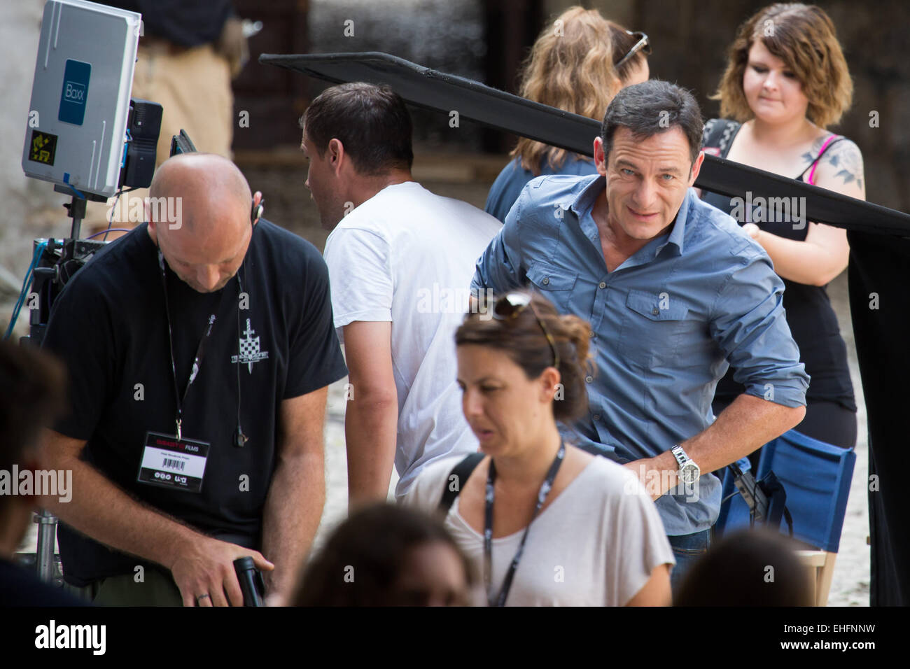 Filming of U.S. series Dig, produced by Tim Kring and Gideon Raff and ...