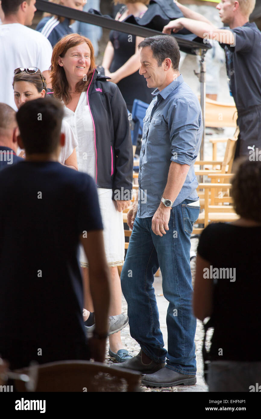 Filming of U.S. series Dig, produced by Tim Kring and Gideon Raff and ...