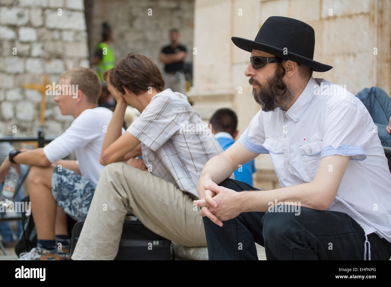 Filming of U.S. series Dig, produced by Tim Kring and Gideon Raff and ...