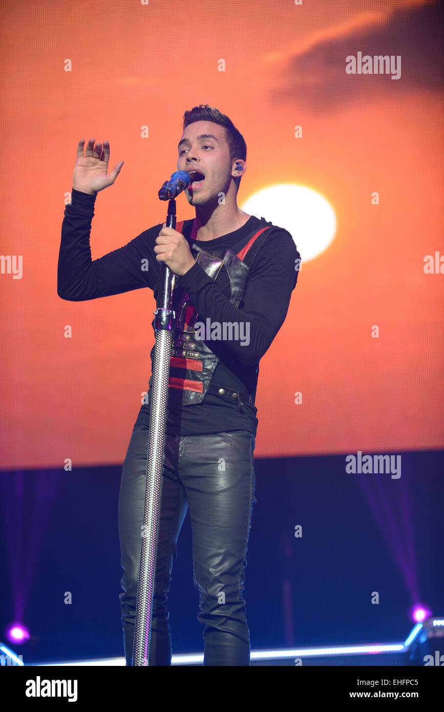 Prince Royce performing live in concert at Fillmore Miami Beach ...