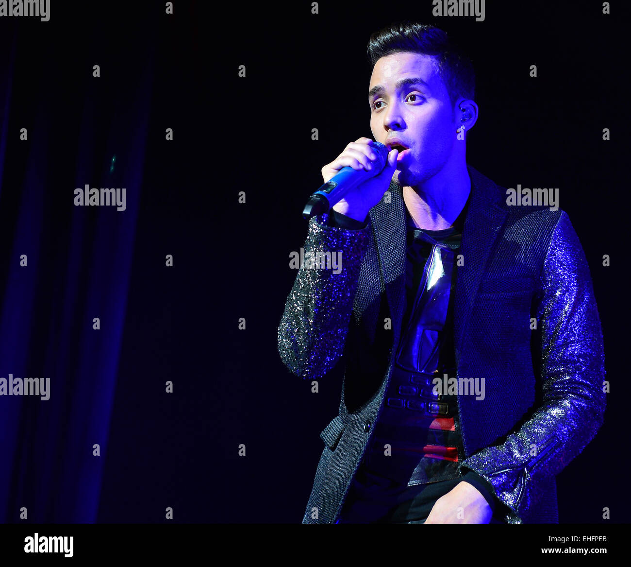Prince Royce performing live in concert at Fillmore Miami Beach ...