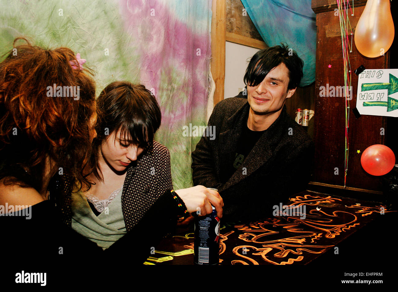 Cool guy at squat party in South East London Stock Photo - Alamy