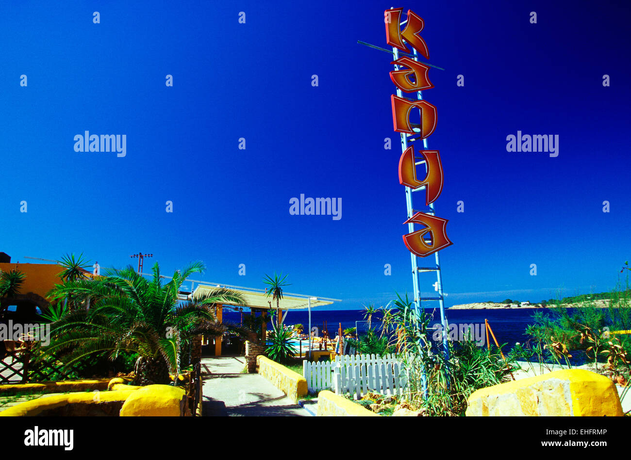 Kanya beach bar Ibiza Stock Photo - Alamy