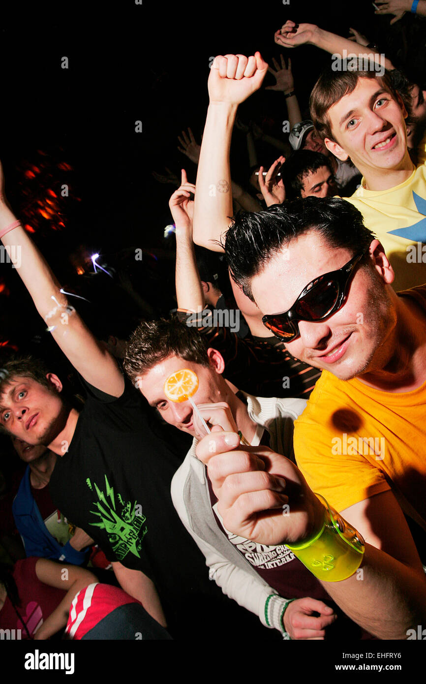 Clubbers at Kristal Glam Club in Bucharest Romania Stock Photo - Alamy