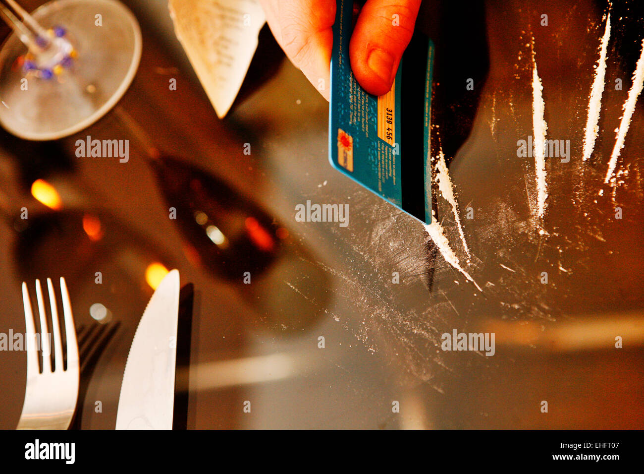 Woman Taking Drugs Party High Resolution Stock Photography and Images ...
