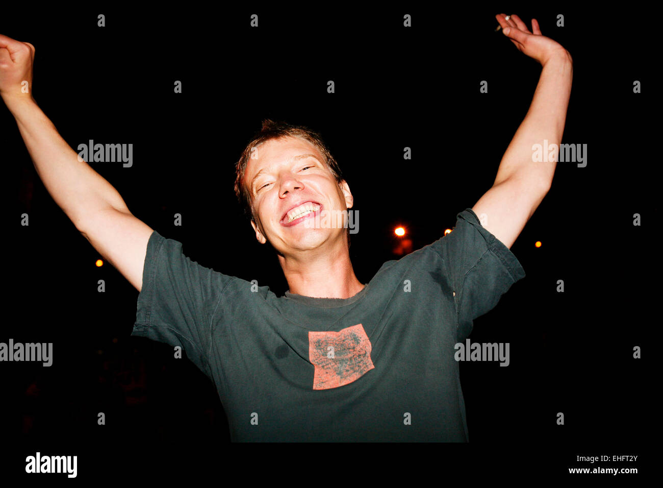 Very happy guy at TDK Cross Central Festival 2007 at Canvas in Kings ...