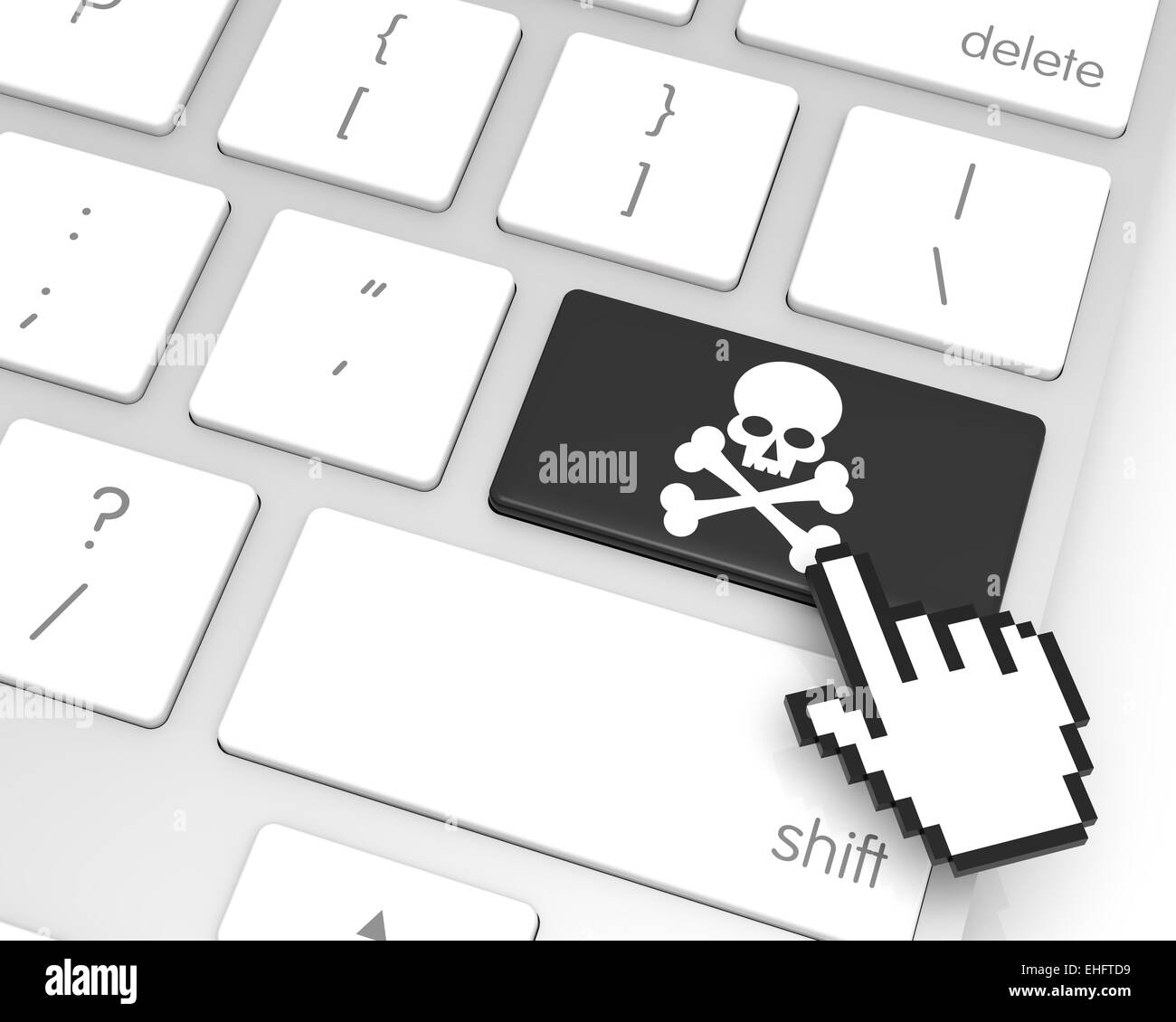 Skeleton hand computer keyboard hi-res stock photography and images - Alamy