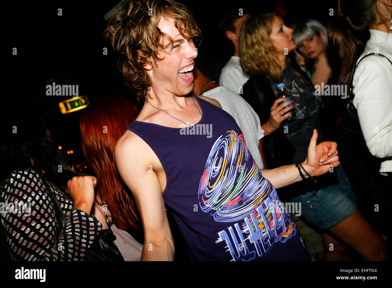 Guy on the dancefloor at TDK Cross Central Festival 2007 at Canvas in ...