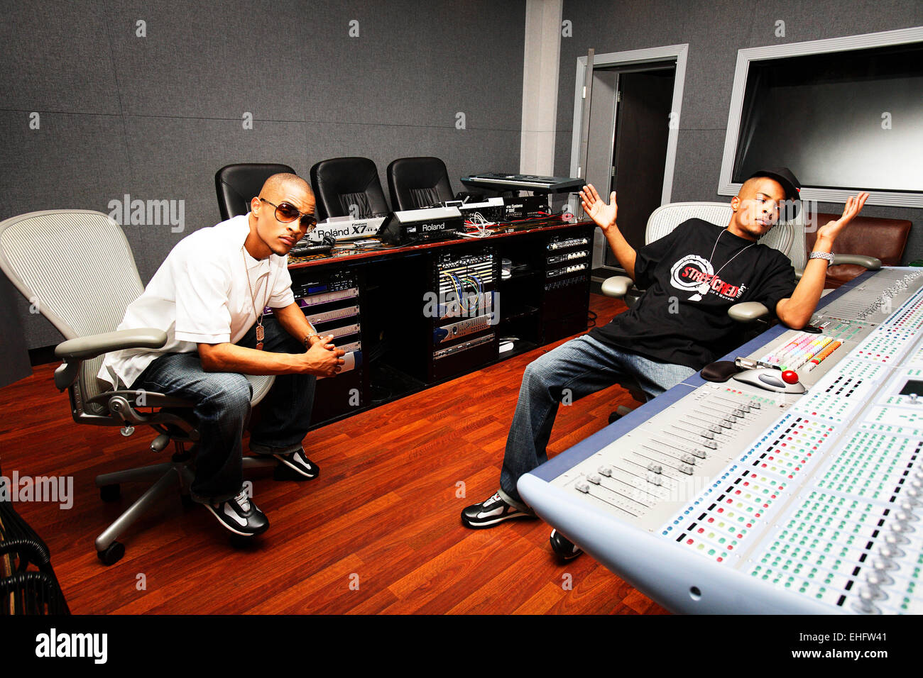 Portrait of T.I. (aka TIP) in studio - Atlanta Georgia USA Stock Photo ...