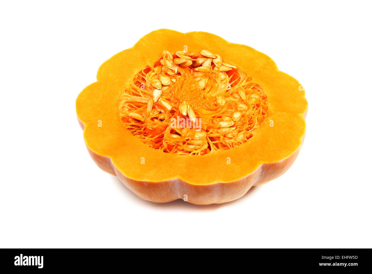Half a ripe pumpkin Stock Photo - Alamy