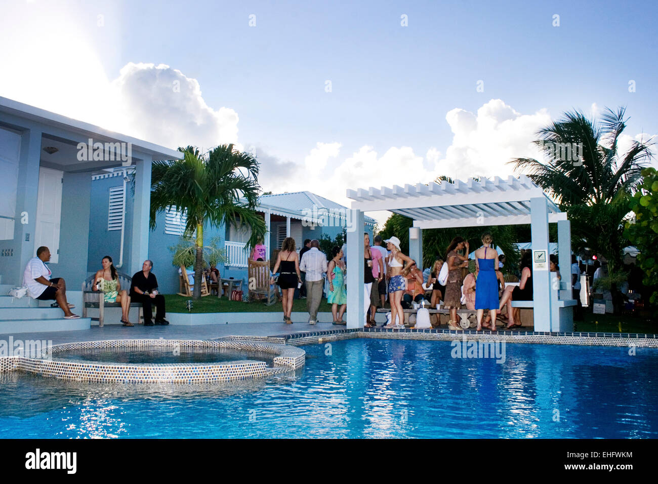 Caribbean pool party hi-res stock photography and images - Alamy