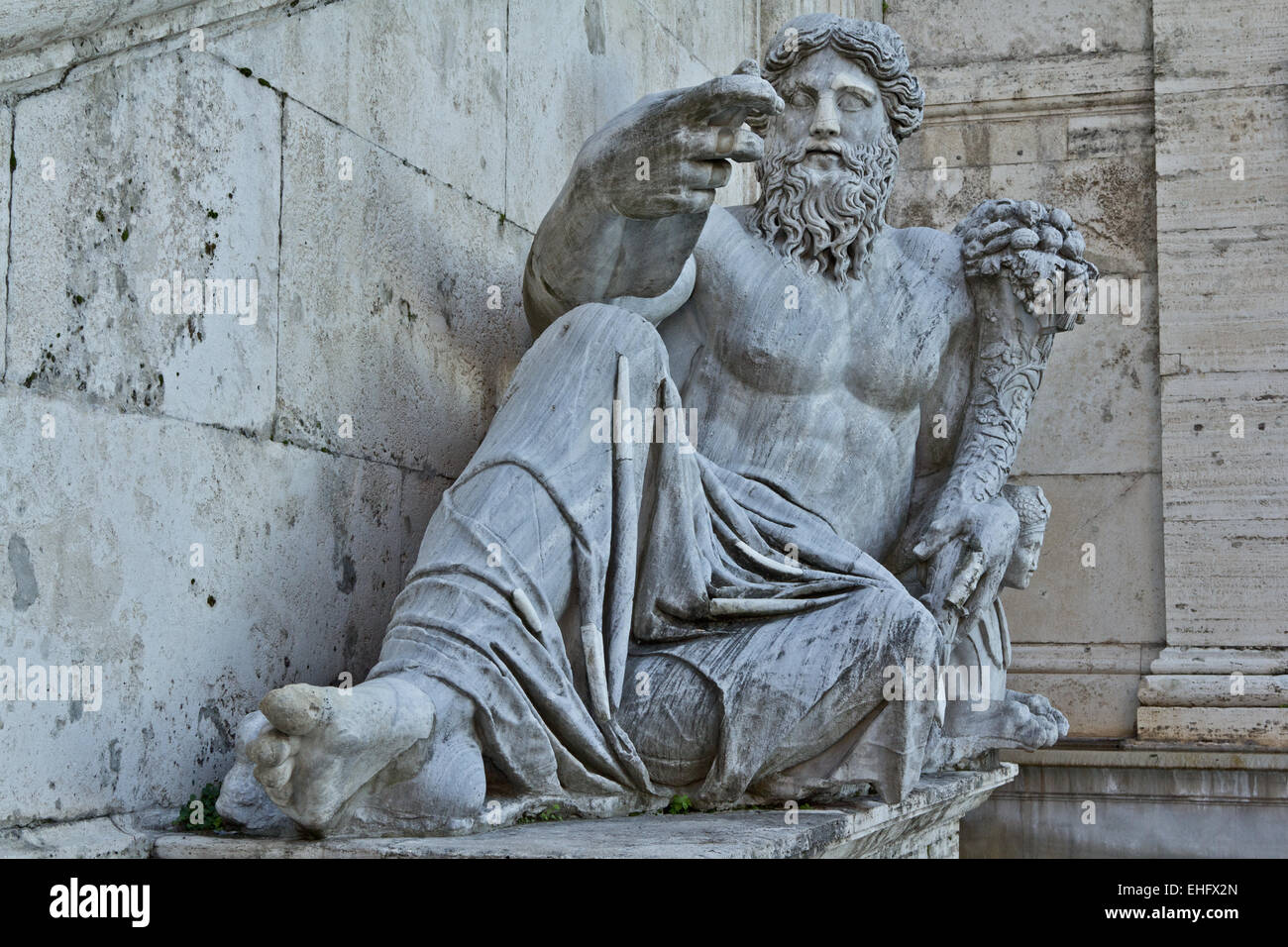 Statues at a Piazza Stock Photo - Alamy