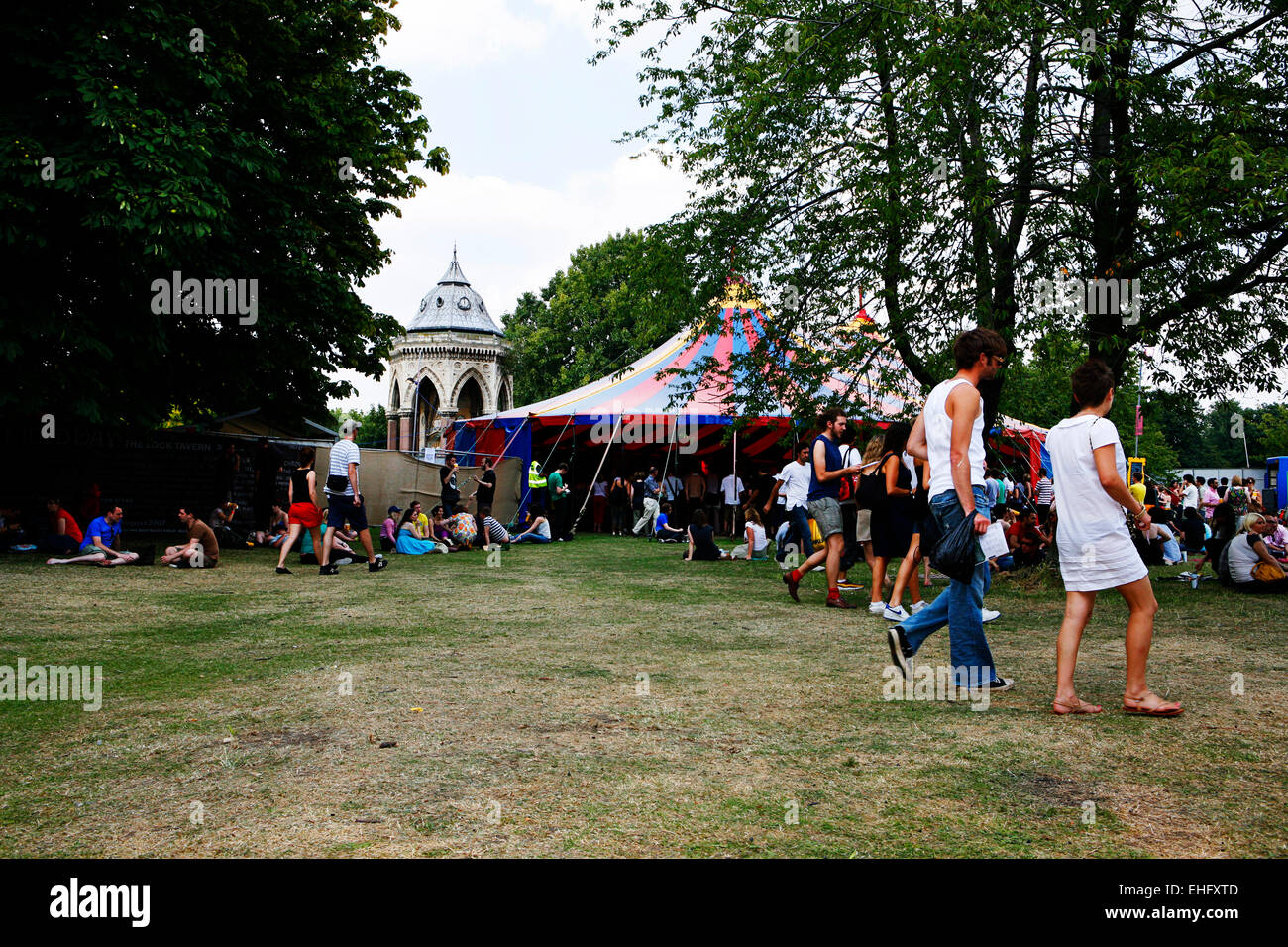 Field Day festival in Victoria Park London Stock Photo - Alamy