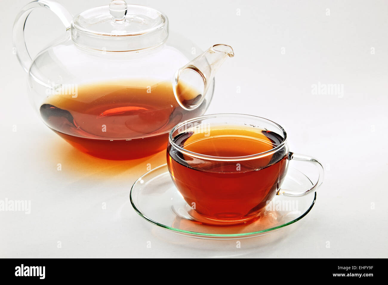 tea in a glass cup Stock Photo - Alamy