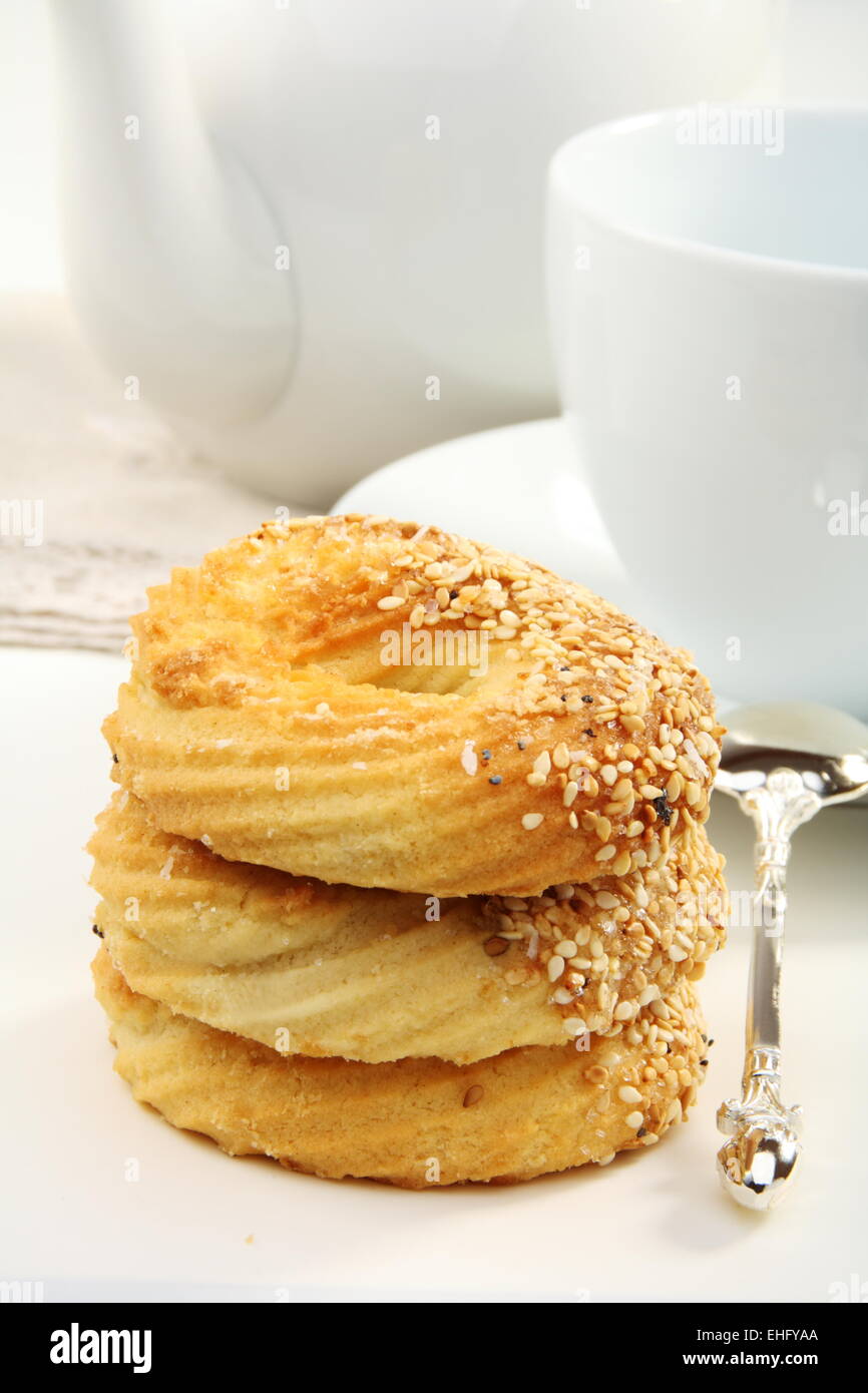 Biscuits for tea Stock Photo - Alamy