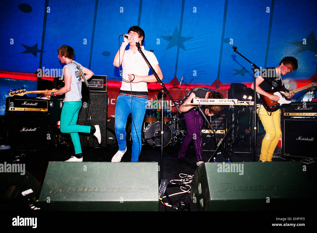 Maths Class live at Underage Festival in Victoria Park London Stock ...