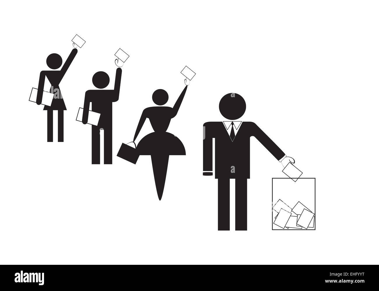 people voting on elections Stock Photo - Alamy