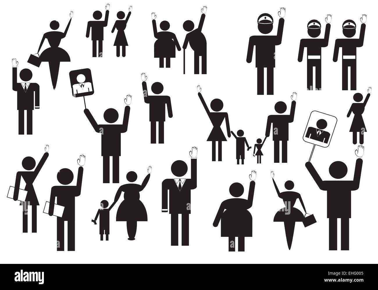 people voting on elections Stock Photo - Alamy