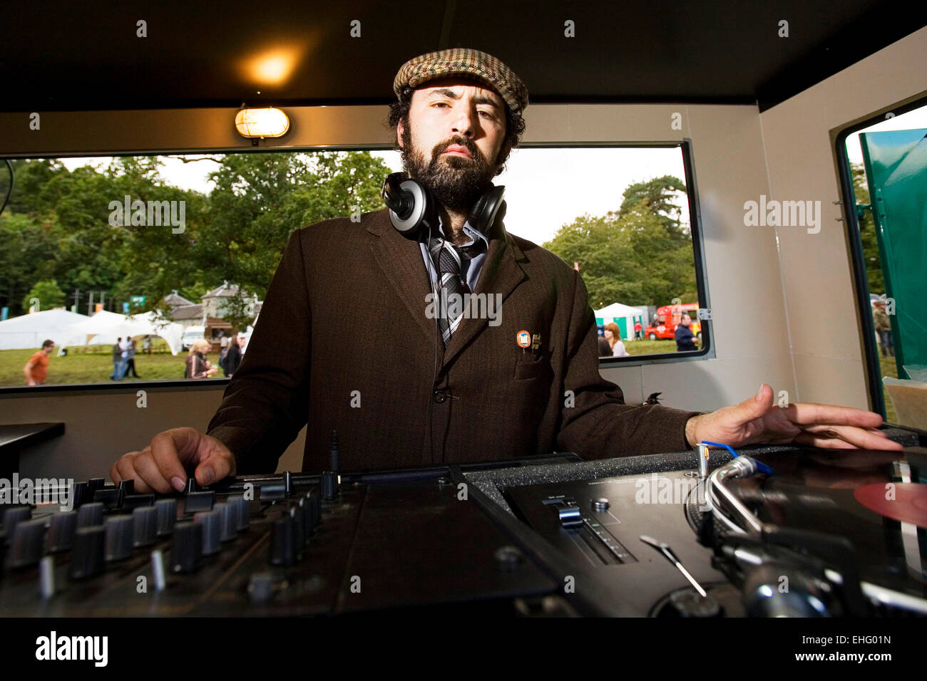 Andy Votel DJs at Connect Festival in Scotland Stock Photo - Alamy