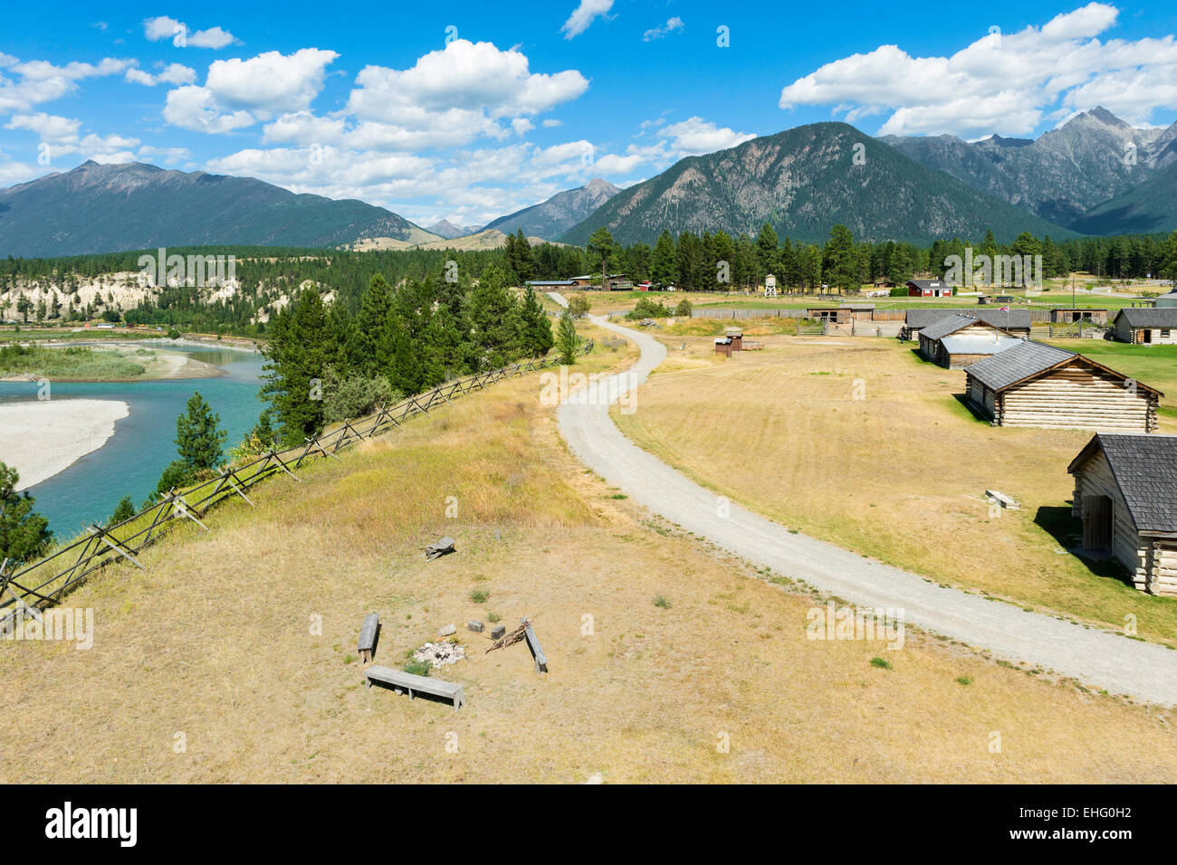 Kootenay River and Fort Steele Heritage Town in the East Kootenay ...