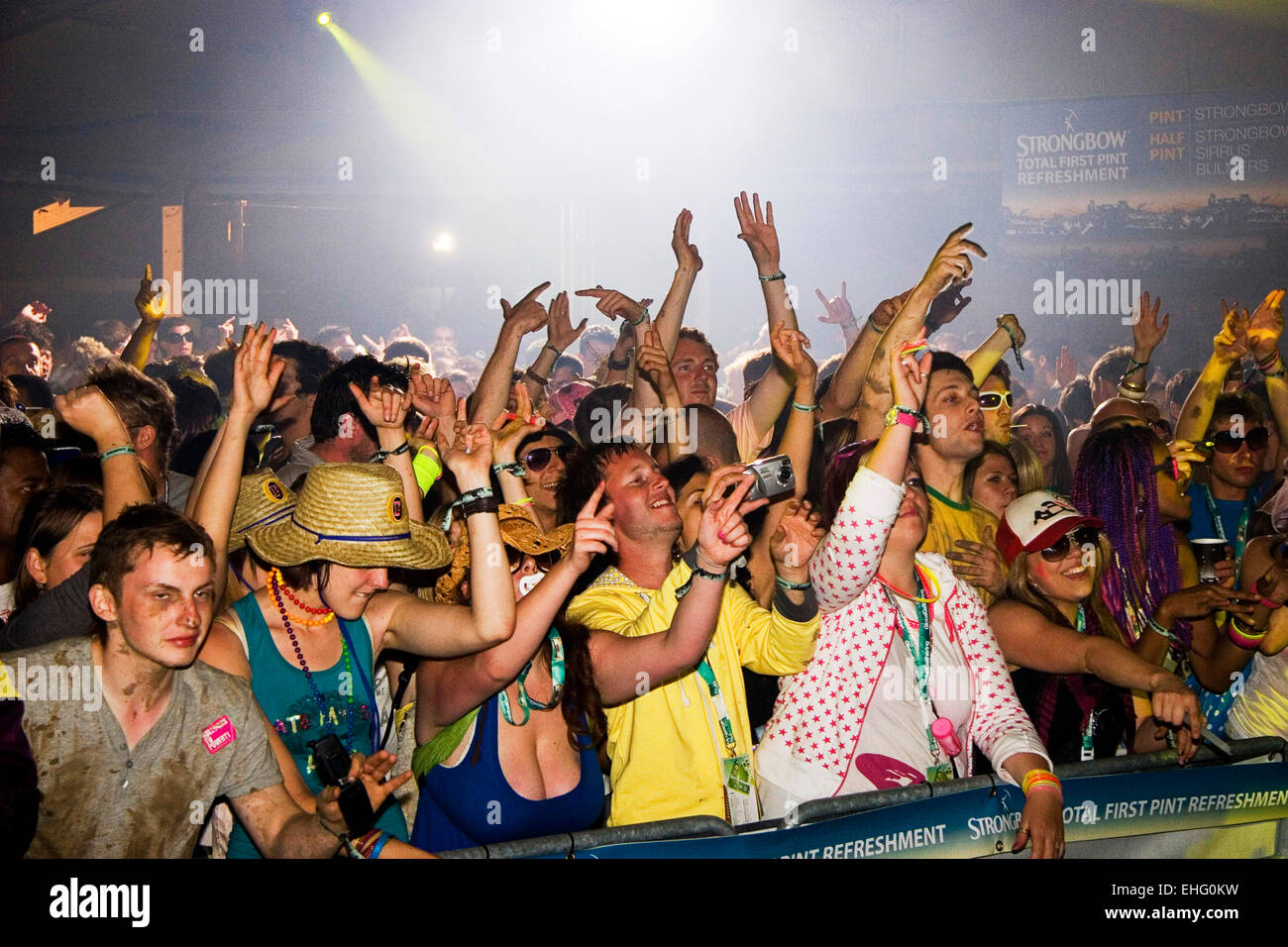 Crowd in the Strongbow Cider House as Kissy Sell Out DJs at Global ...