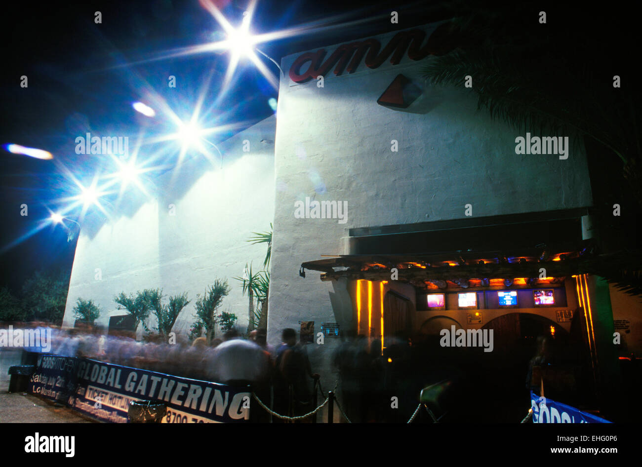 Queue outside Amnesia nightclub in Ibiza Stock Photo - Alamy