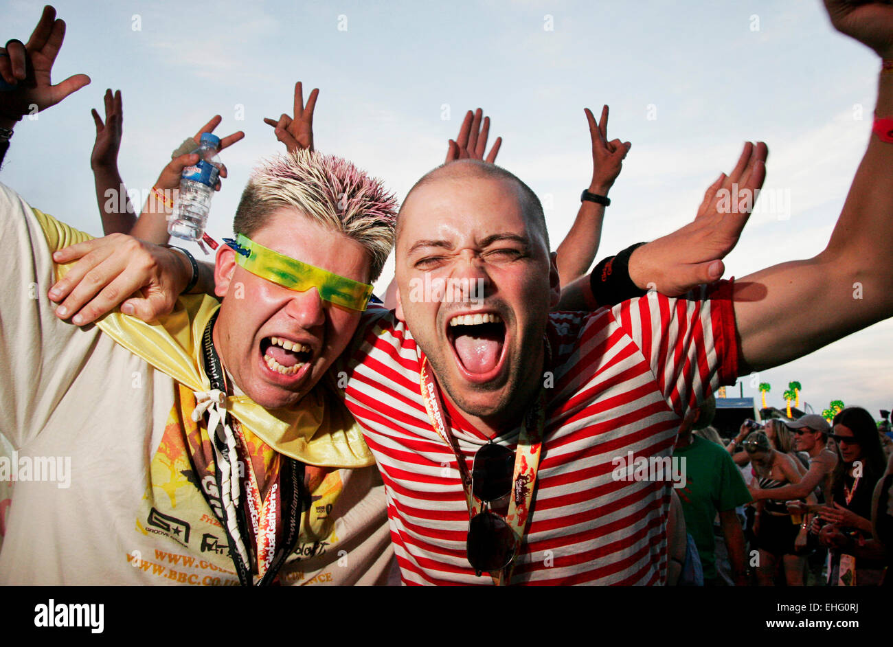 Crowd at Global Gathering 2006 Stock Photo - Alamy