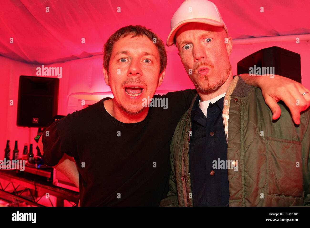 Gilles Peterson and Earl Zinger aka Rob Galliano Stock Photo - Alamy