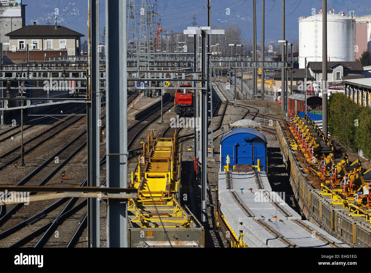 Freight train station hi-res stock photography and images - Alamy