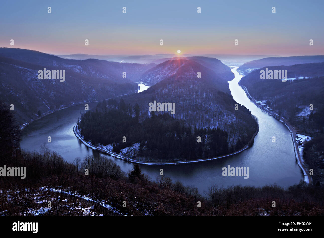 Saar Loop, Orscholz, Saarland, Germany Stock Photo - Alamy