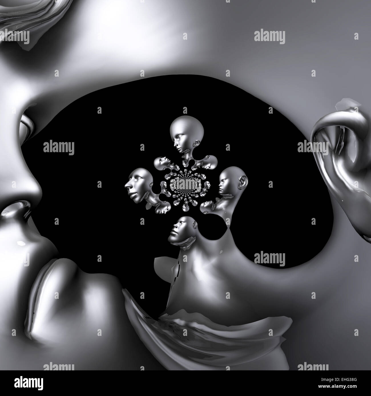 Psychedelic cyborg hi-res stock photography and images - Alamy