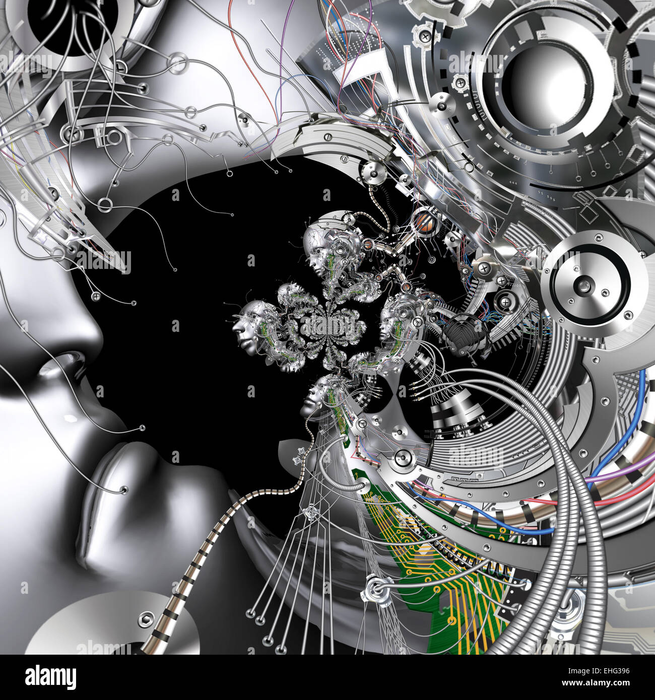 Gesicht collage hi-res stock photography and images - Alamy