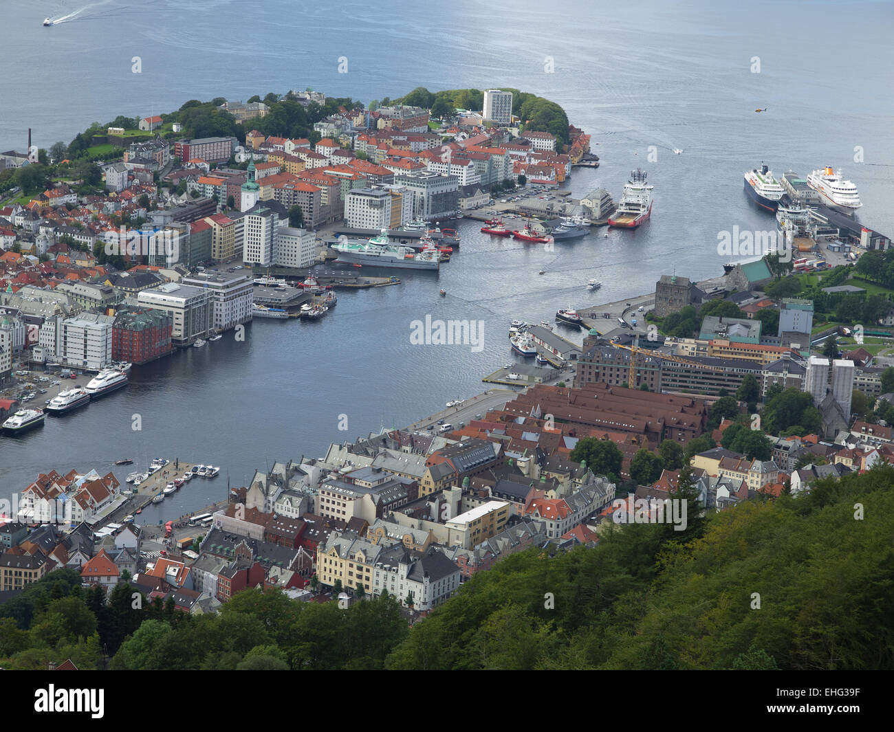 Harbour of Bergen Stock Photo - Alamy