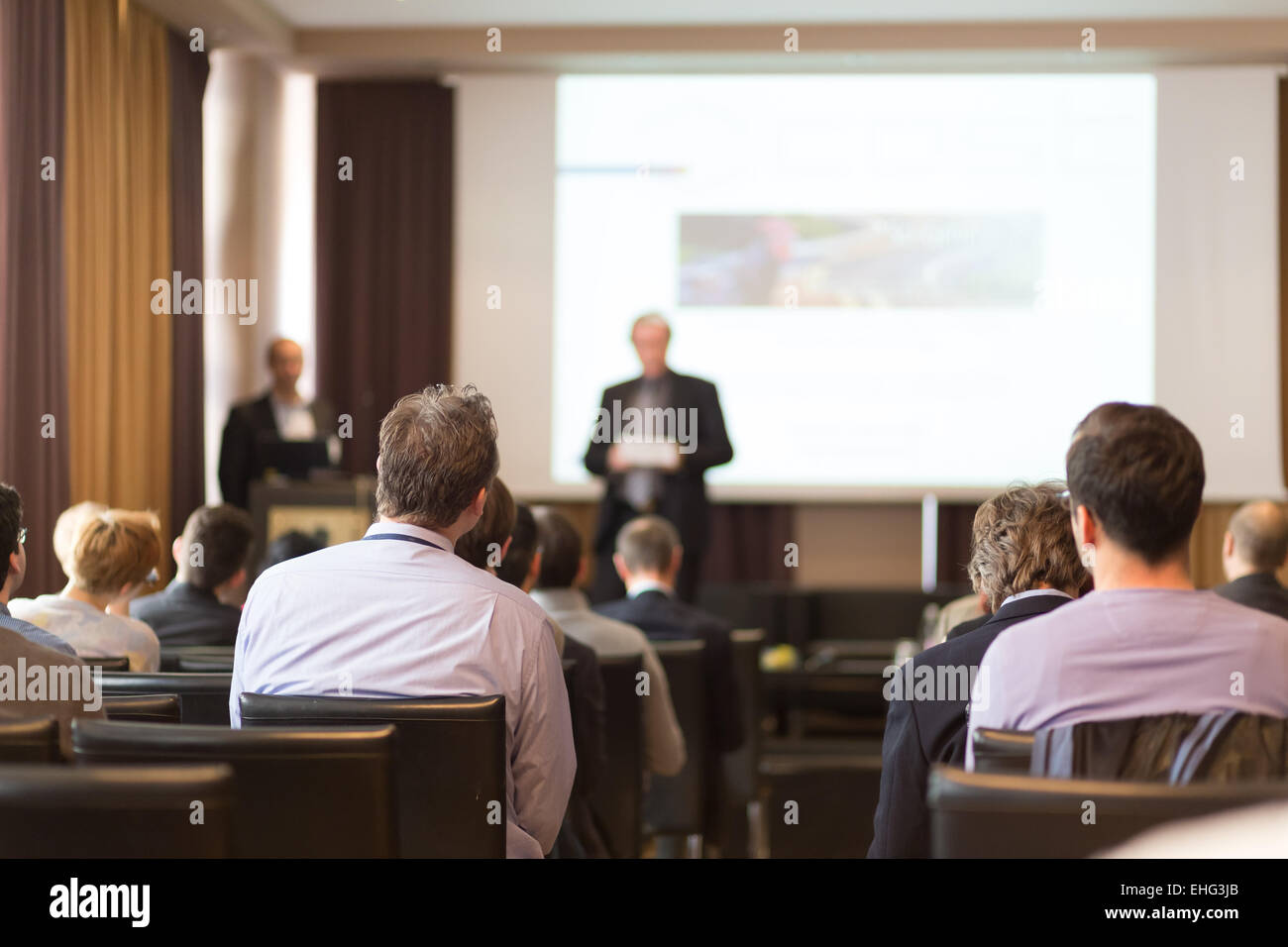 Speaker at Business Conference and Presentation Stock Photo - Alamy