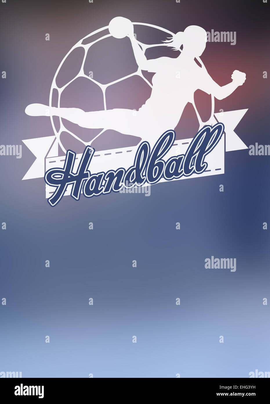 Handball match invitation poster flyer hi-res stock photography and ...