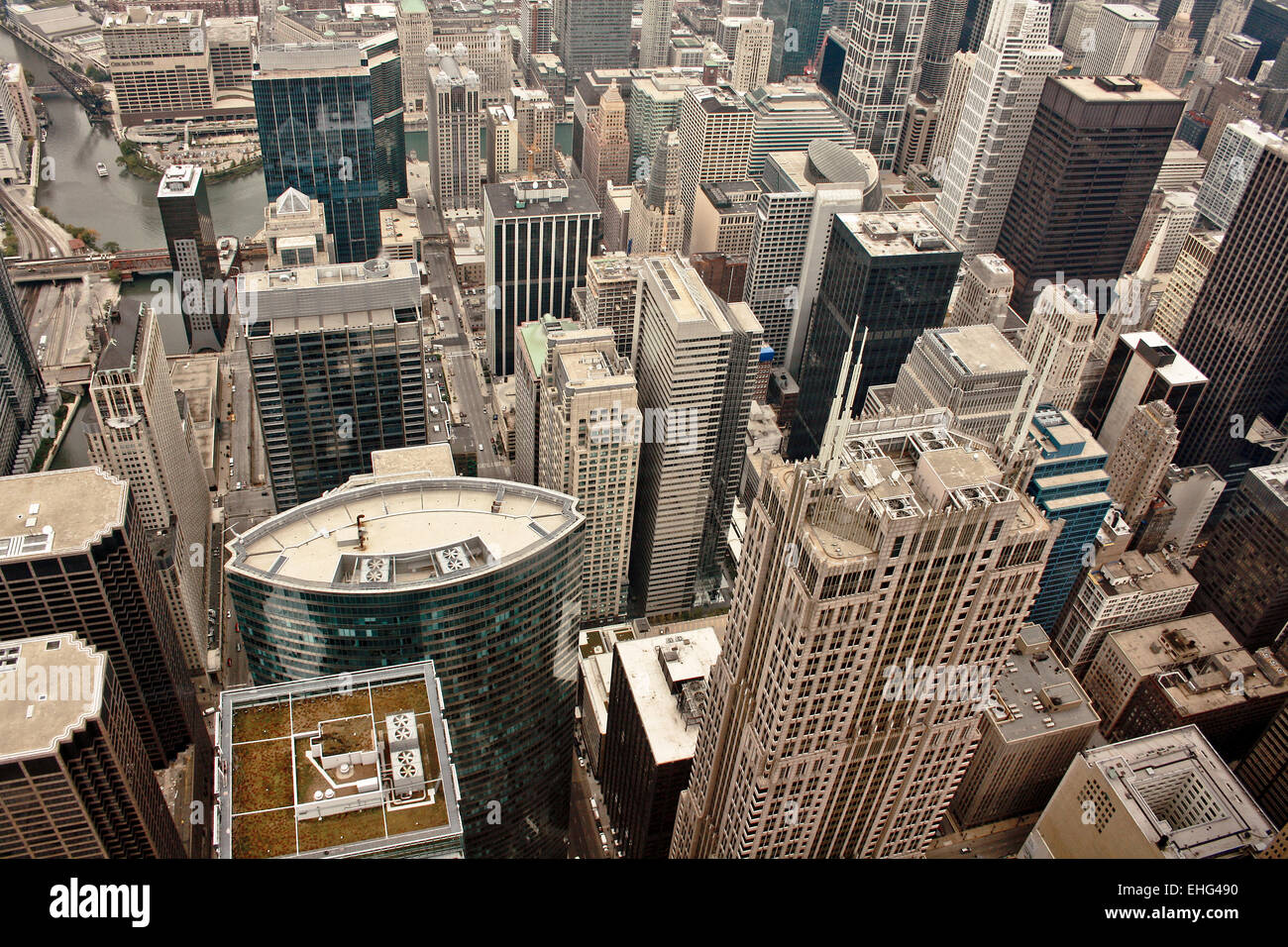 Aerial view of Chicago Stock Photo - Alamy