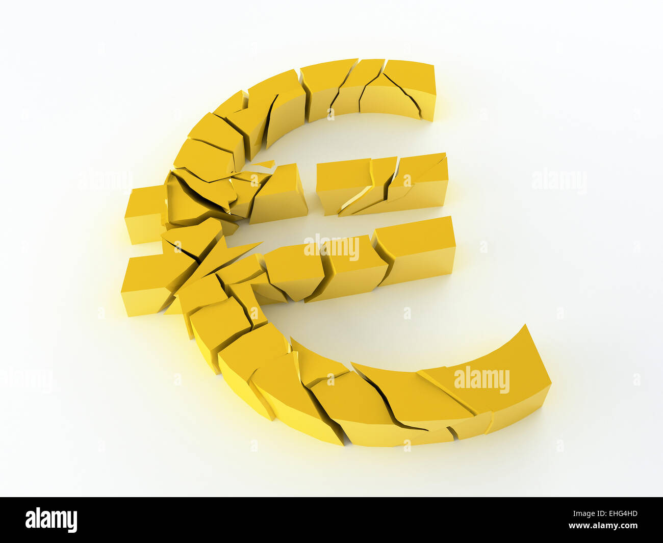 Broken euro symbol hi-res stock photography and images - Alamy