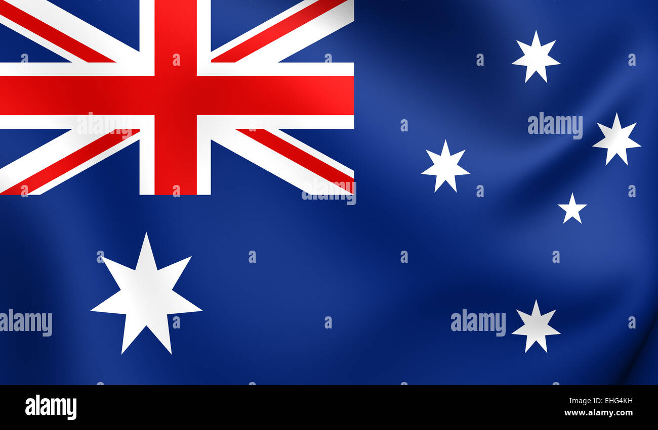 Flag of Australia. Close Up Stock Photo - Alamy