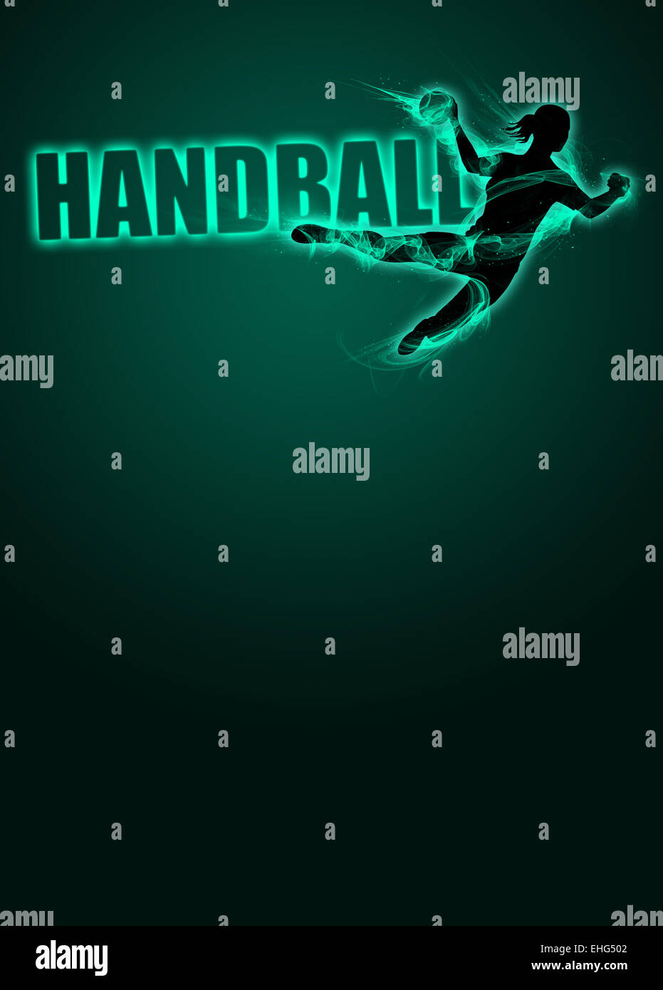 Handball match invitation poster flyer hi-res stock photography and ...