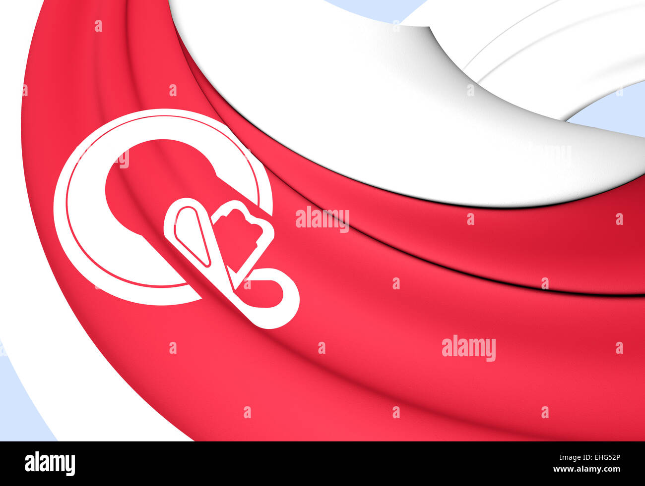 Flag of Calgary, Canada. Close Up Stock Photo - Alamy