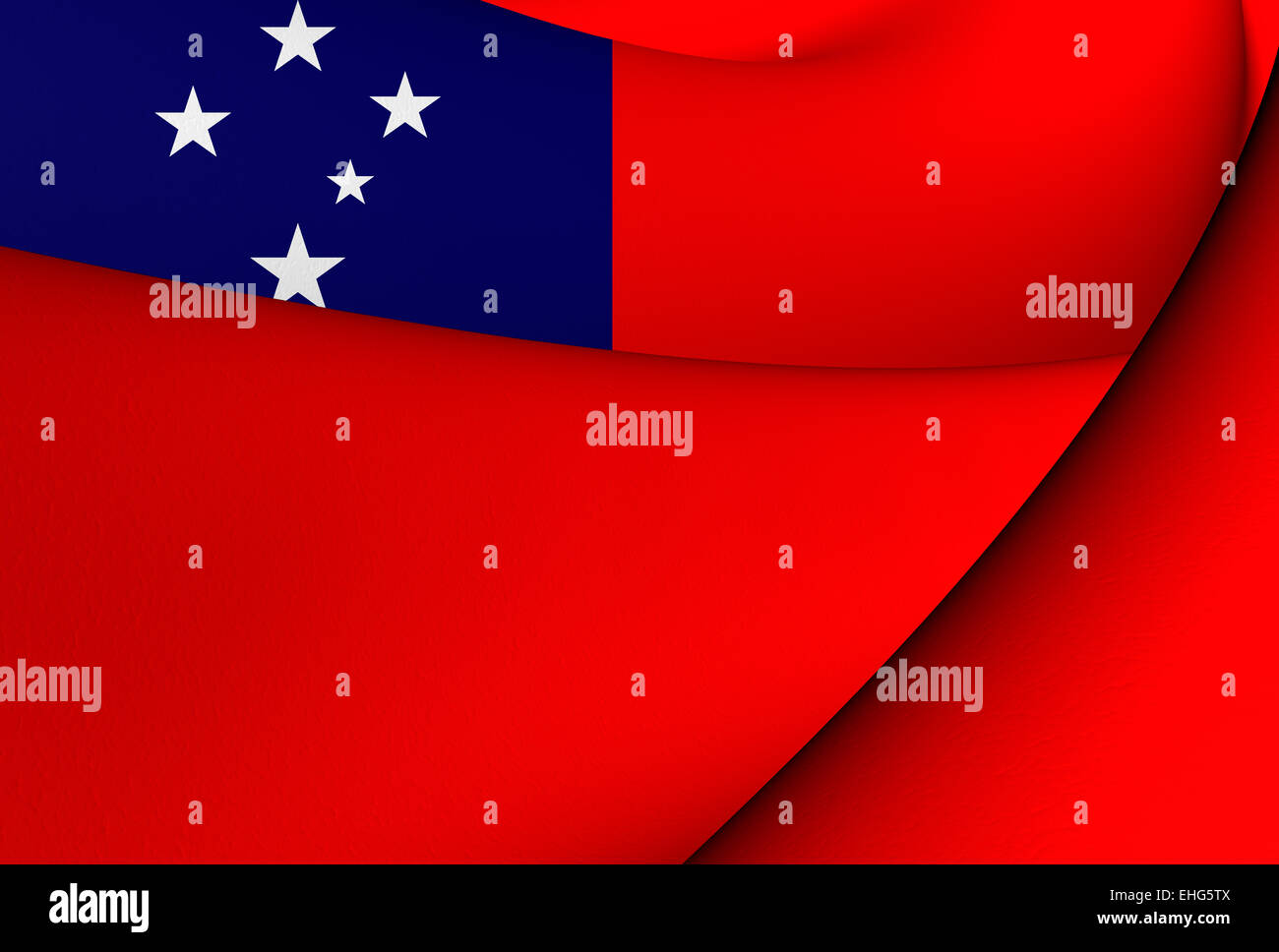 Western samoa flag hi-res stock photography and images - Alamy