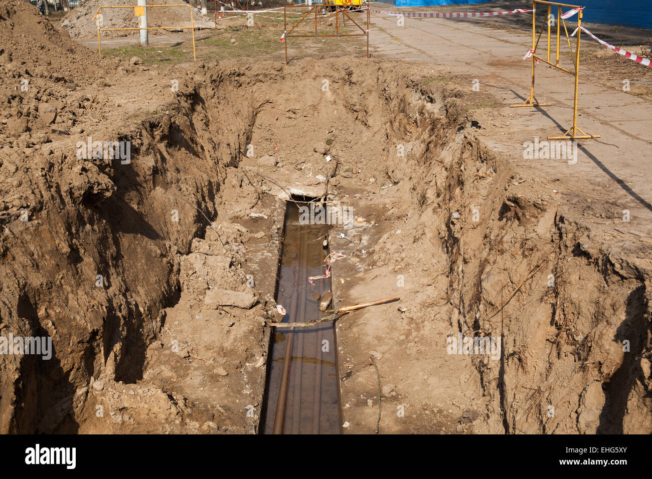 Hot water pipes hi-res stock photography and images - Alamy