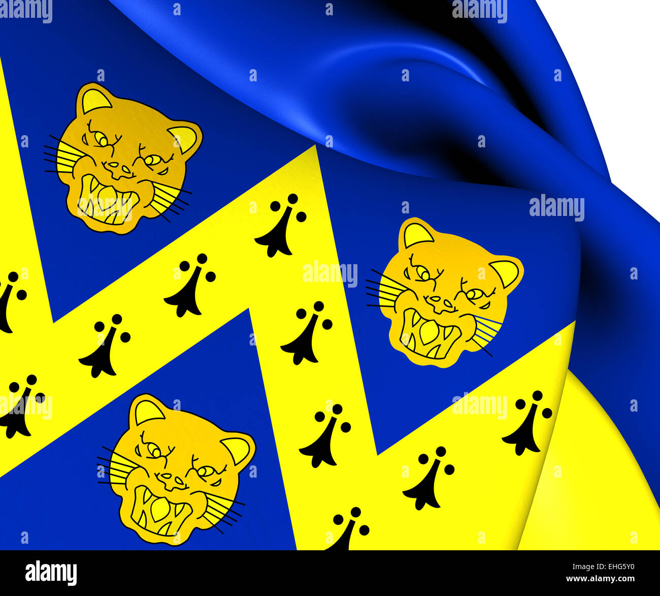 Shropshire county flag hi-res stock photography and images - Alamy