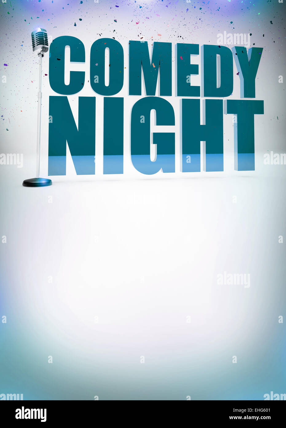 Stand up show abstract invitation poster background with space Stock ...