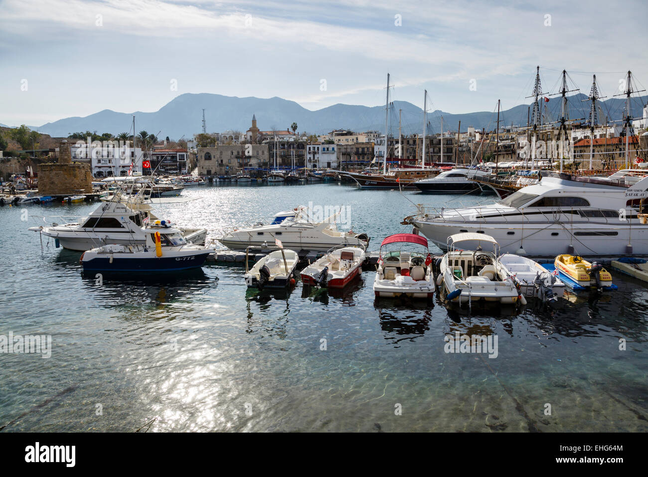 The harbour at Girne (Kyrenia), Northern Cyprus Stock Photo - Alamy