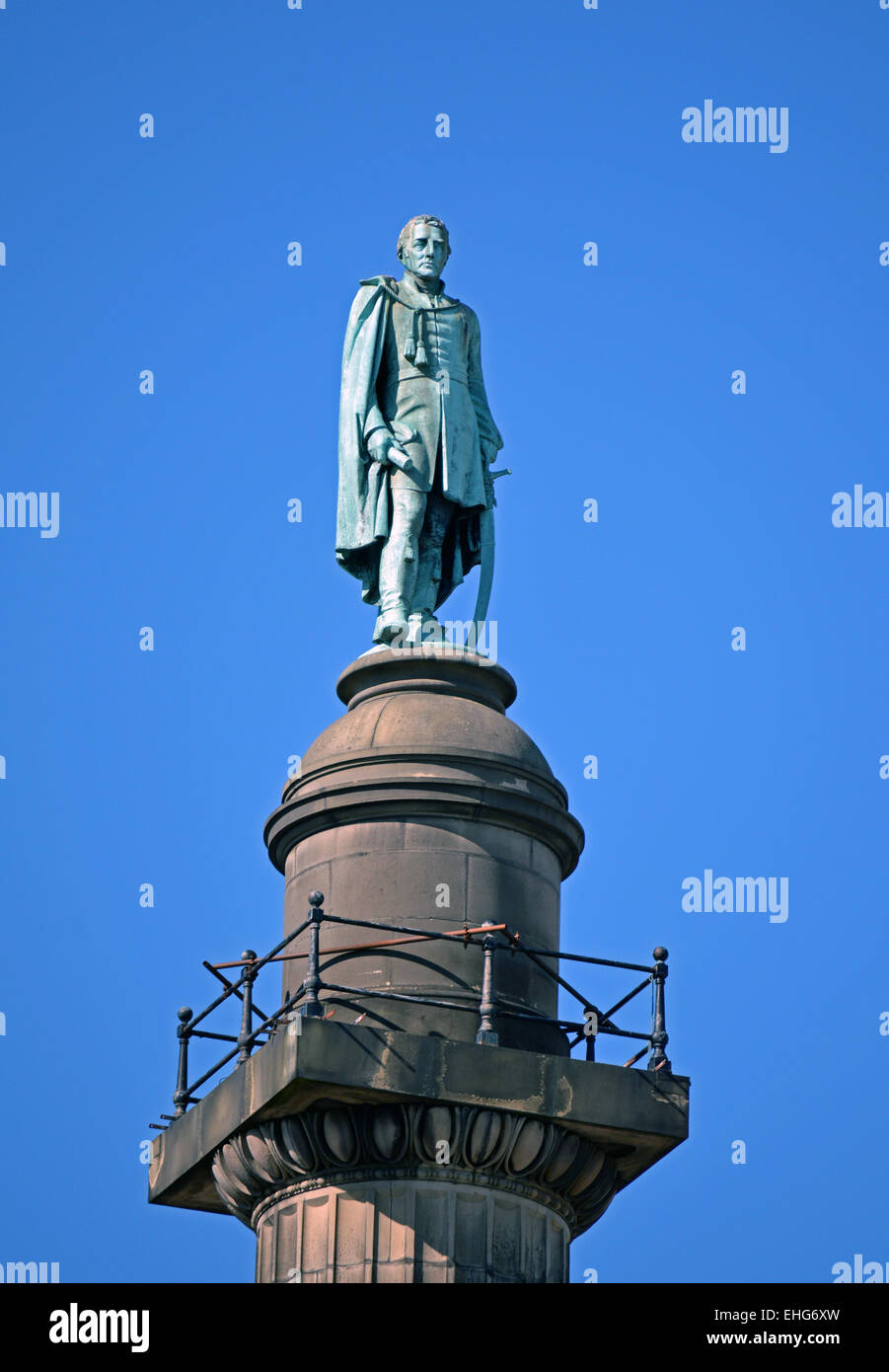 Top of Wellington's Column in Lime Street,Liverpool Stock Photo - Alamy