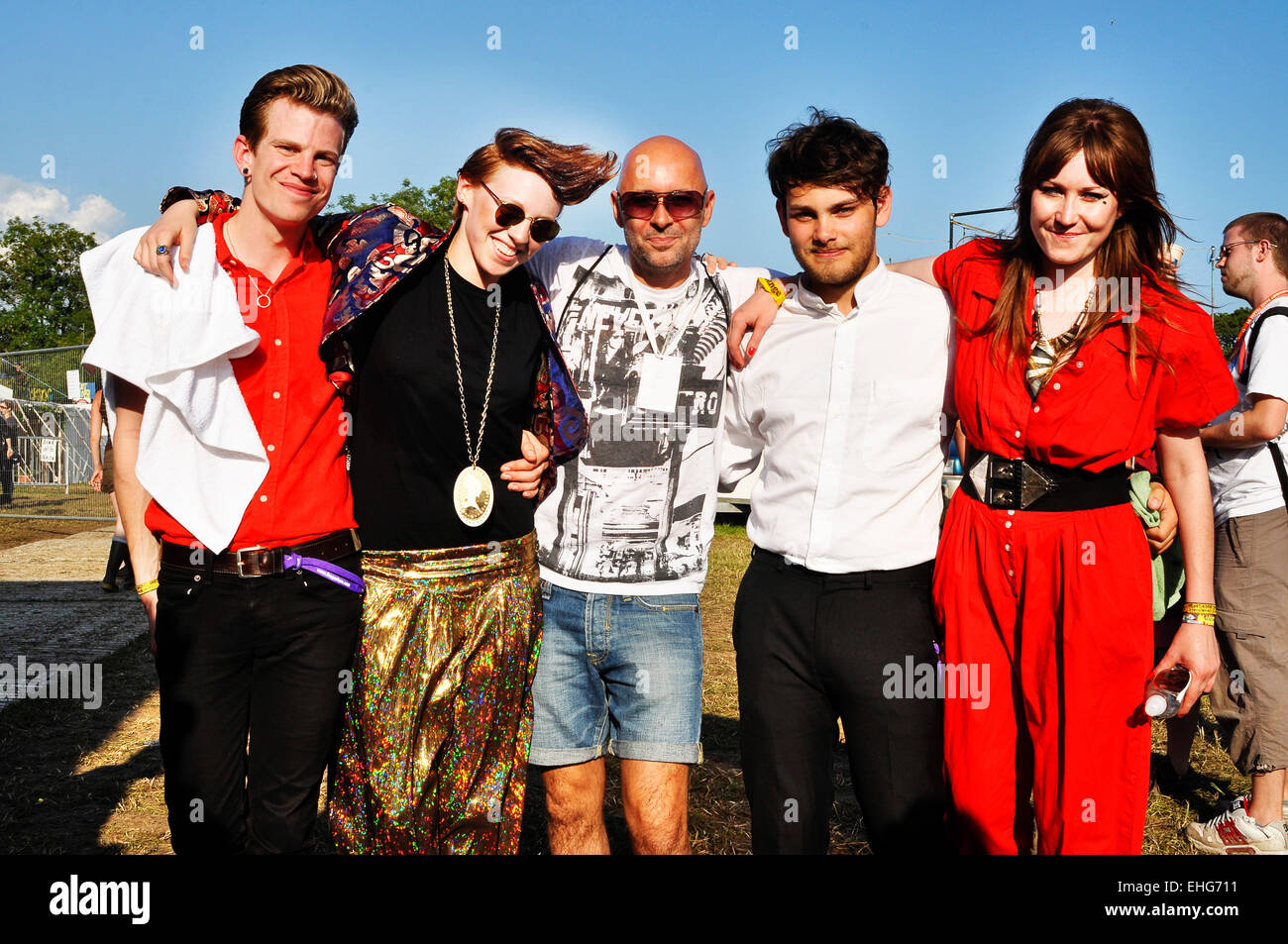 La Roux backstage at Glastonbury 2009 Stock Photo - Alamy
